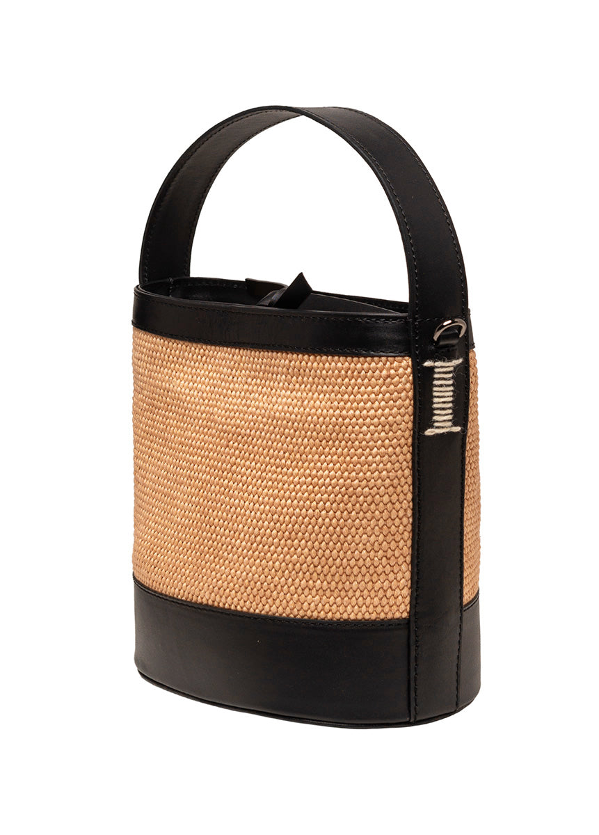 Emily Bucket Bag Beige & Black – Tale Shifters